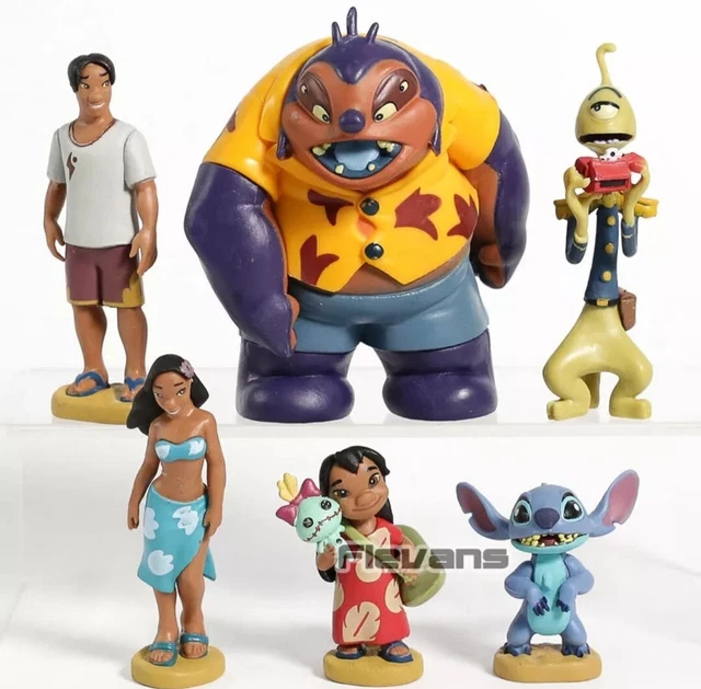 LILO & STITCH Set 6 Personaggi Action Figure Disney Lilo Stitch Nani ...
