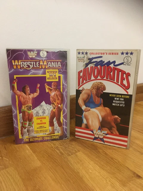 WRESTLEMANIA VI 6VHS VIDEO SILVER VISION WWF Titan Sports 1991 1990 £10 ...