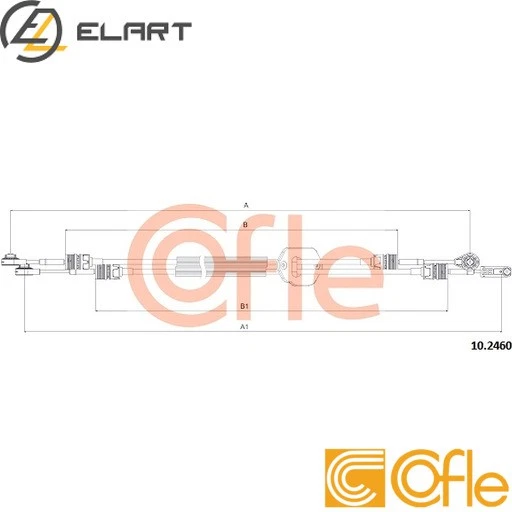 CABLE MANUAL TRANSMISSION 10.2460 For Ford 1749584 Cc1R7E395Fe £82.73 ...