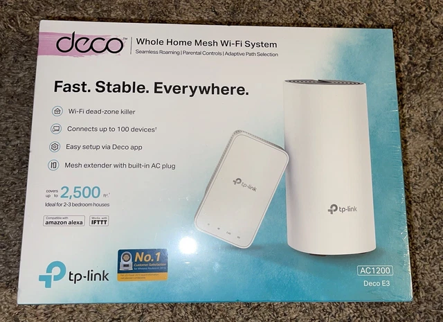 NEW TP-LINK DECO E3 Whole Home Mesh Wi-Fi System AC1200 SEALED $60.00 ...