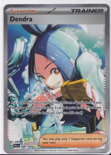 DENDRA 266/193 SPECIAL Illustration Rare Pokemon Paldea Evolved NM/M ...
