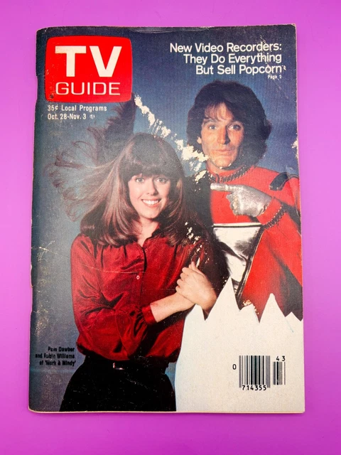 TV GUIDE 1978 Oct 28-Nov 3 Mork & Mindy Issue Robin Williams Pam Dawber ...