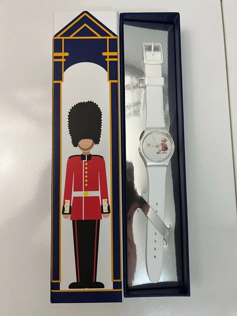 NEW - SWATCH 2022 How Majestic Queen Elizabeth Platinum Jubilee Watch £ ...