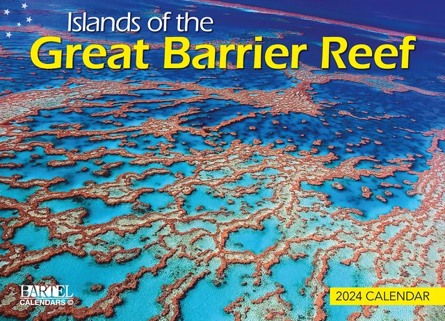 2024 CALENDAR ISLANDS of the Great Barrier Reef Prestige Wall by Bartel ...