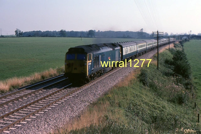 ORIGINAL RAILWAY SLIDE Class 50 50019 near Clink Road 19.08.78 07.30 ...