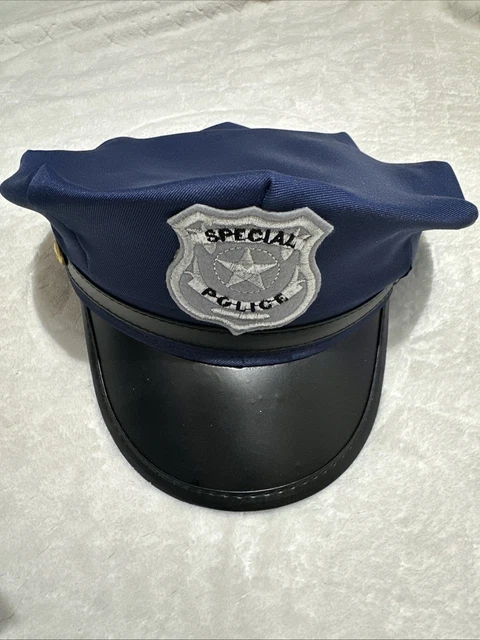 POLICE COP ADULT costume hat cap only Blue Cop uniform Halloween £12.40 ...