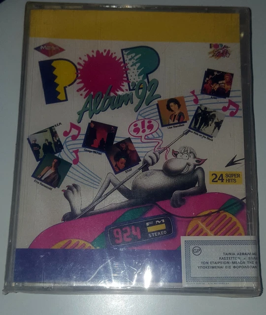 POP ALBUM '92 only Greek 2XCassette (A-Ha,REM,G.Michael,Minogue,Snap ...