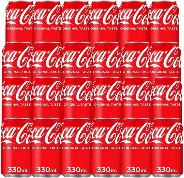 COCA COLA ORIGINAL Taste Coke | Soft Drink Full Case 330ml (Pack of 24 ...