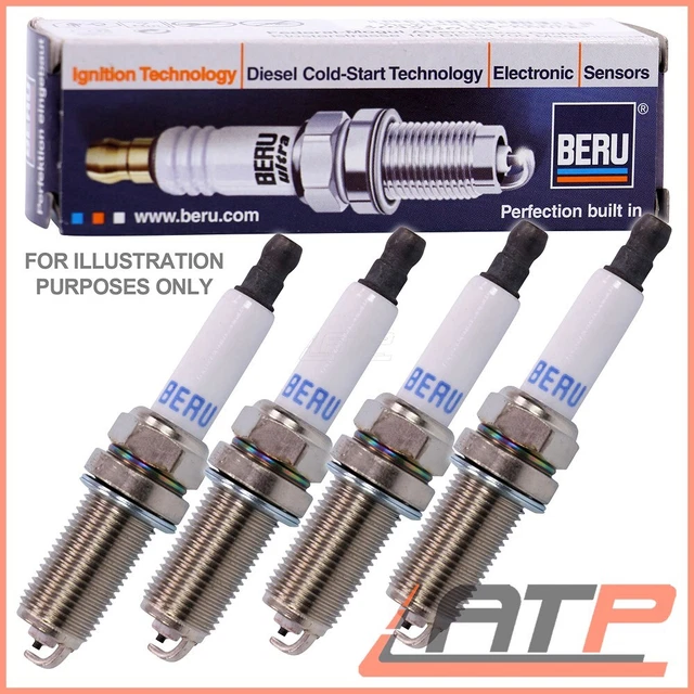 4X BERU 14FGH-8DTURX0 Candela Ultra Per Audi A4 B6 B7 8E 00-08 8H 04-05 ...