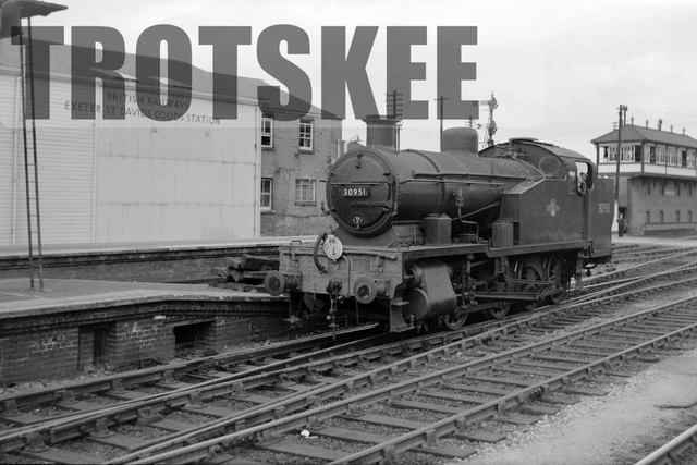 NEGATIVE BR BRITISH Railways Steam Loco 30951 Class Z Exeter St David ...