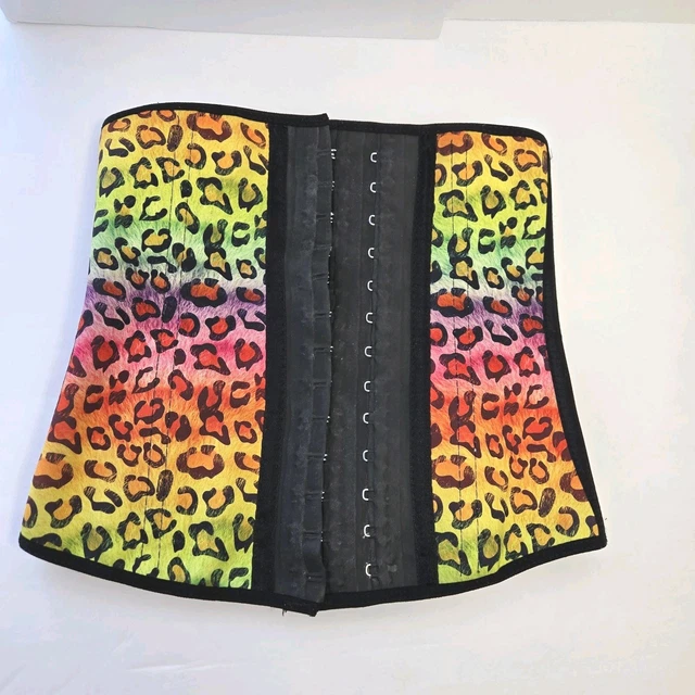 PREMADONNA BY ANN Chery Rainbow Leopard Waist Trainer Size S ...