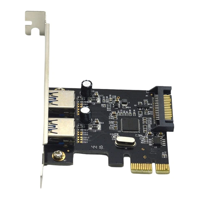 PCIE EXPANSION CARD PCI-E to 2-Port USB3.0 5Gbps Convert Card Riser ...