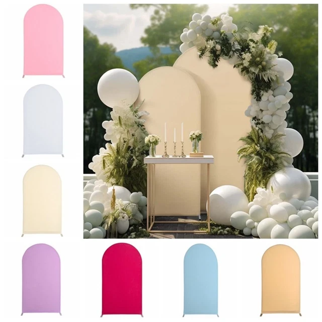 SOLID COLOR ARCH Backdrop Stand Cover Arched Shape Backdrop Cover Baby ...