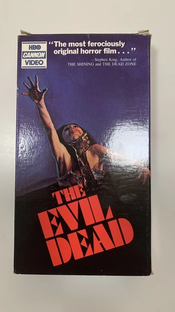THE EVIL DEAD VHS Tape 1979 HBO Video Cannon Sam Raimi. Rare Horror. £ ...
