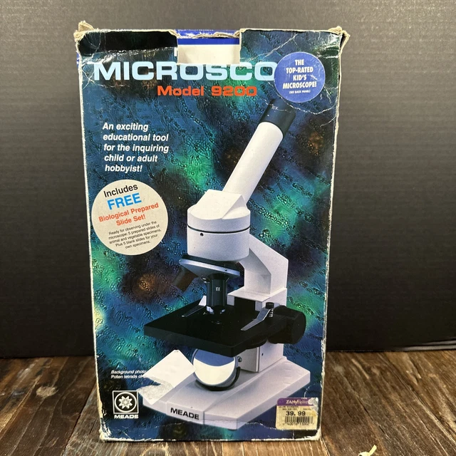 VINTAGE MEADE MICROSCOPE Model 9200 IN BOX For Kids Not Used £46.38 ...