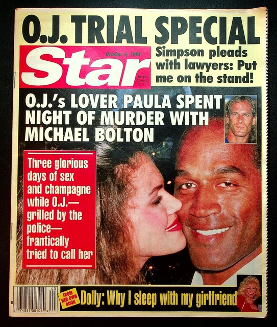 VINTAGE STAR TABLOID Magazine October 4 1994 OJ Simpson Trial Dolly ...