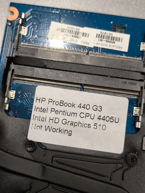 HP PROBOOK 440 G3 Motherboard - For Parts, Signs of Use £6.46 - PicClick UK