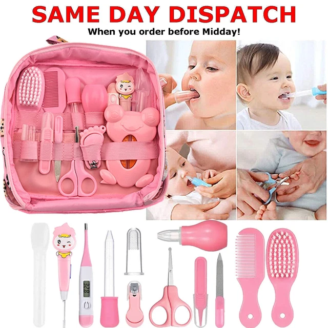 13 KIDS HEALTH Care Kit For Newborn Infant Baby Nails Hair Thermo Gift ...