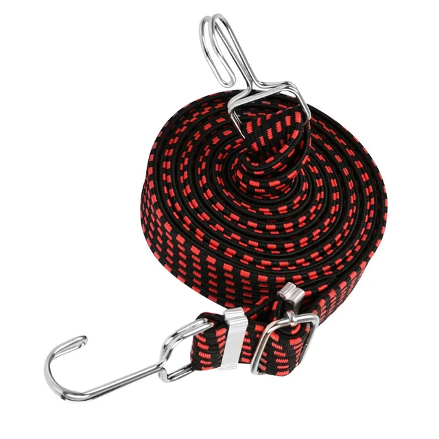 MOTORCYCLE LUGGAGE STRAPS Heavy Duty Bungee Cords Adjustable Tie down ...