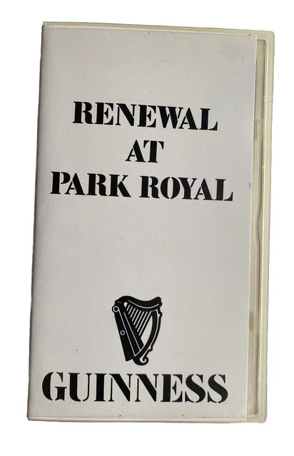 GUINNESS PARK ROYAL BREWERY VHS London Rare 1990s Renewal At Park Royal ...