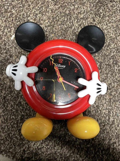 MICKEY MOUSE VINTAGE Rocking Hands Clock - Mickey Ears £25.63 - PicClick UK