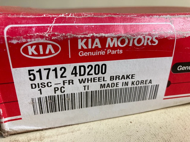 GENUINE KIA OEM 51712 4D200 DISK FRONT WHEEL BRAKE Grand Carnival III ...