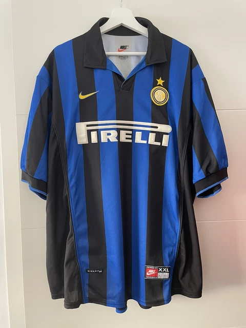 MAGLIA CALCIO VINTAGE Inter 1998/99 Roberto Baggio Originale Nike EUR ...