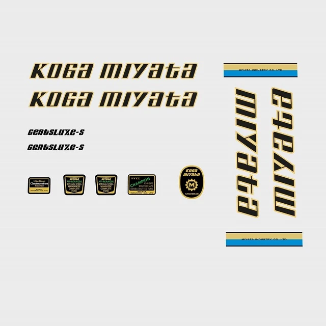 KOGA MIYATA GENTSLUXE-S Bicycle Decals, Stickers n.802 £25.97 - PicClick UK