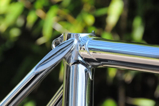 BENOTTO VINTAGE RENNRAD Rahmen, Stahl, RH 52, CHROM, DeRosa Muffen, TOP ...