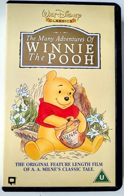 The Many Adventures Of Winnie The Pooh Vhs Walt Disney Classics 1997