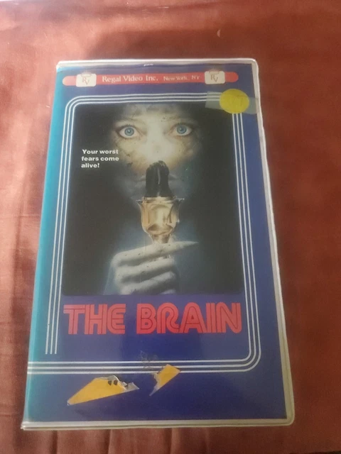 THE BRAIN VHS Horror Big Box Clamshell Regal Video 1985 former rental £ ...