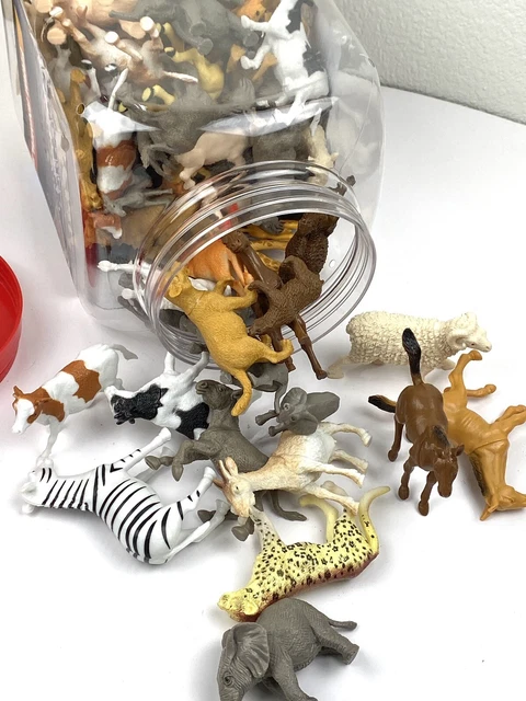 ADVENTURE FORCE FARM Animals Jumbo Bucket, 55 Piece Set Ages 3 Plus ...