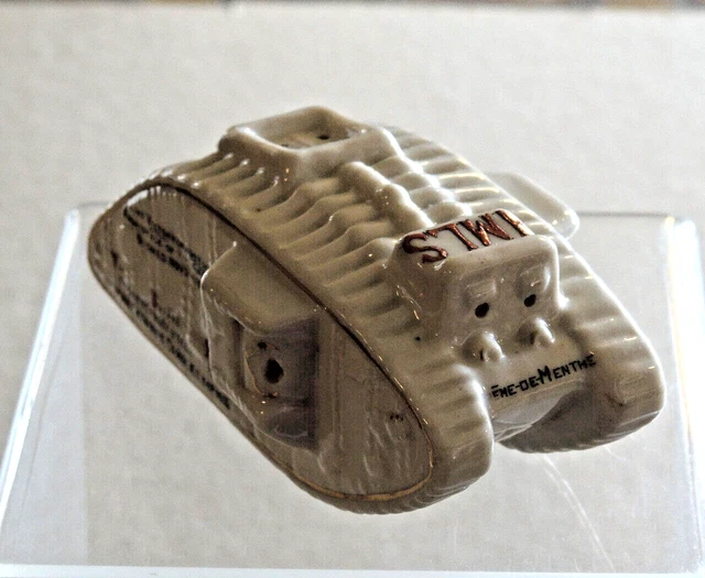WW1 CRESTED WARE China Carlton China British Tank Combles Mark Iv ...