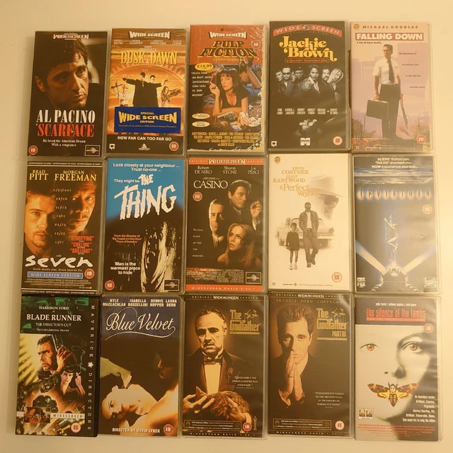 VHS BUNDLE 15 Films The Thing The Godfather 1 & 3 Widescreen *See ...