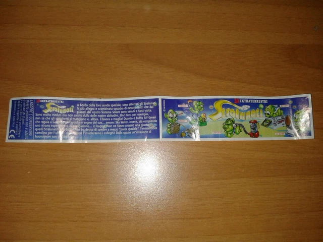 STRALUNATI EXTRALUNATIS GALAXINI Kinder Surprise Italian Series 98 Card ...