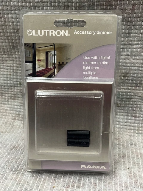 LUTRON RANIA LIGHT Dimmer Switch RDSU-452H-FSN-E Brushed Steel £55.00 ...
