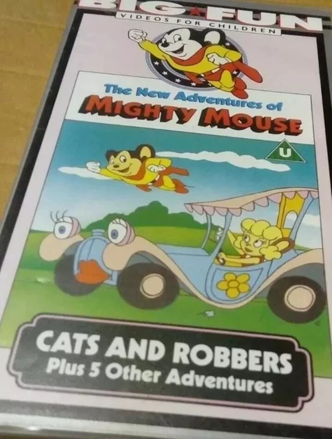 RARE VHS TAPE Mighty Mouse Cats And Robbers Cartoon £3.00 - PicClick UK