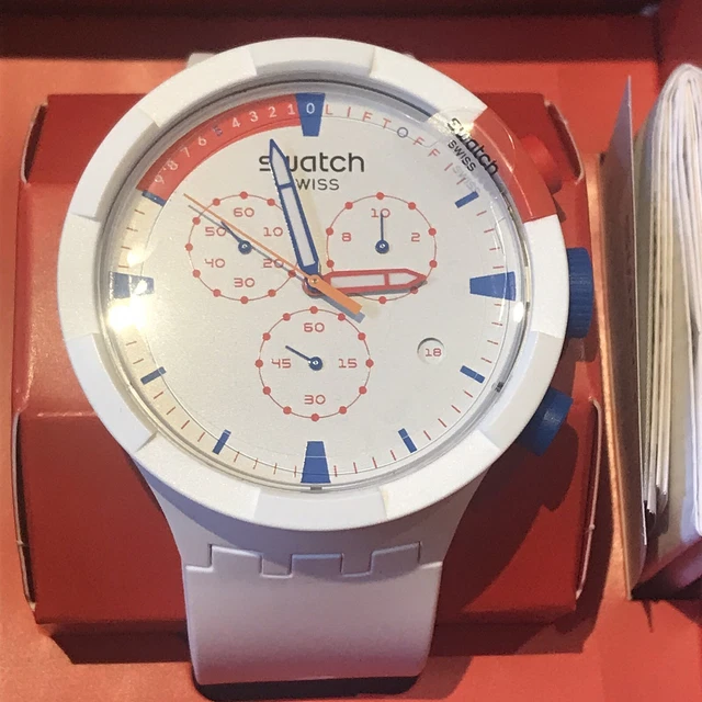 VERY RARE! SWATCH x NASA SB04Z400 EXTRAVEHICULAR - Space Collection ...
