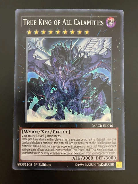 YUGIOH TRUE KING of All Calamities MACR-EN046 Super Rare 1st Edition ...
