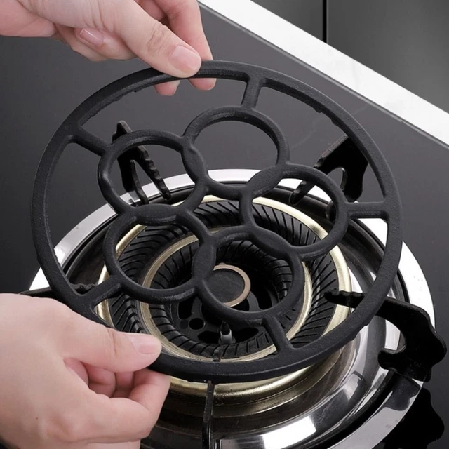 CAST IRON GAS Stove Stand Round Wok Stove Trivets Pan Holder Kitchen £ ...