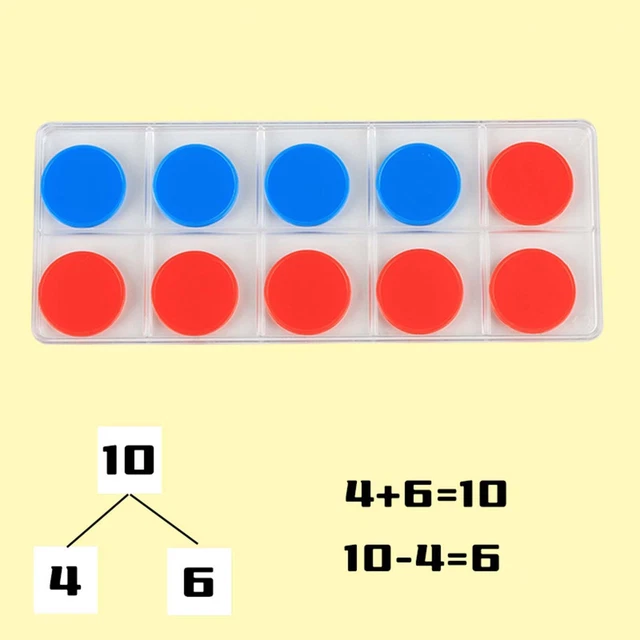 TEN FRAME CLASSROOM Set Math Manipulatives Assorted Colors £7.09 ...