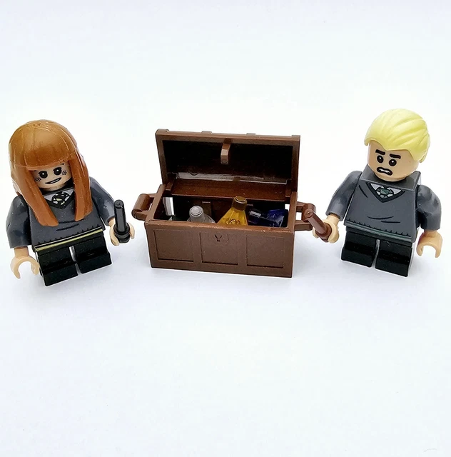 MINIFIGURAS DE HARRY Potter Susan Bones y Draco Malfoy con cofre del ...