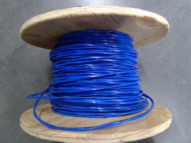 E143244 16AWG 2C FPLR Cable, 575ft Partial Spool, Blue **Free Shipping ...