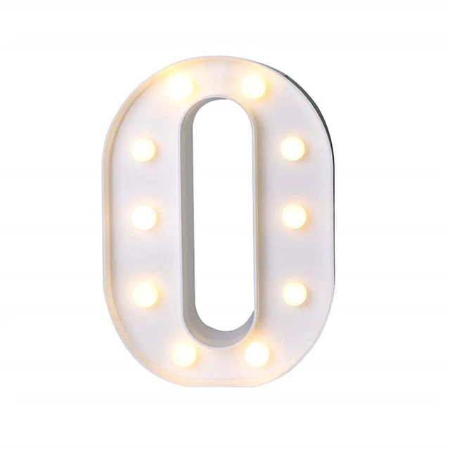 LED 26 ALPHABET Letter Number Lights Ampersand Symbol Love Heart Light ...