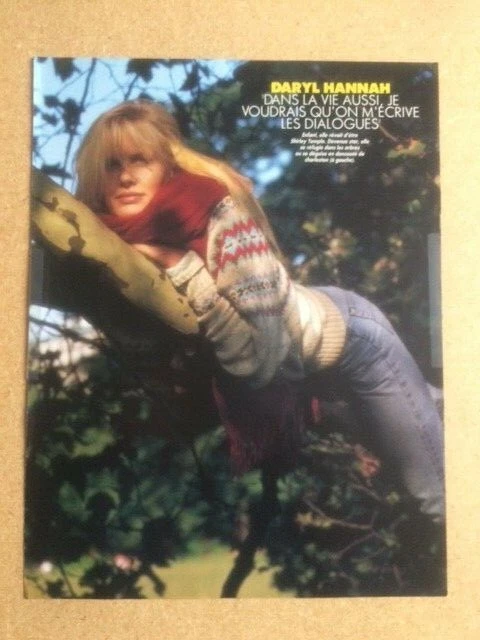 DARYL HANNAH &EX-SCRAPBOOK 2021" Original Vintage Magazine Clipping ...