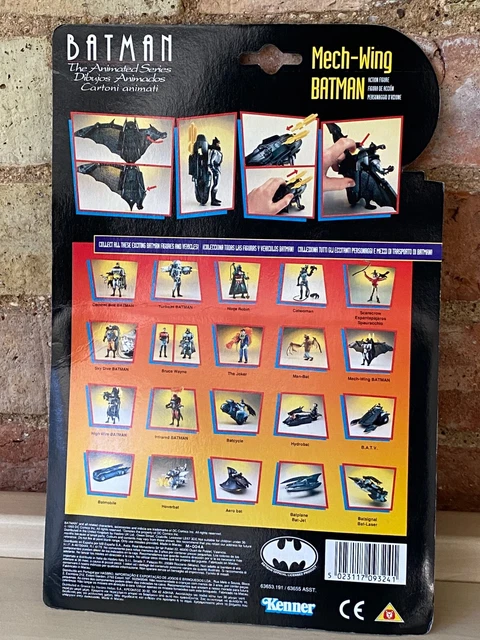 BATMAN THE ANIMATED series MECH WING BATMAN Kenner 1993 - Stored 30yrs ...