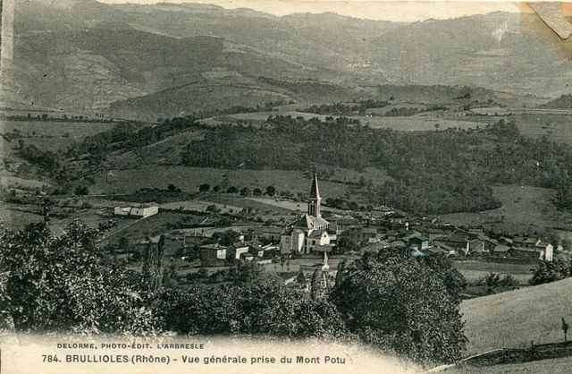 CARTE BRULLIOLES VUE générale prise du Mont Potu EUR 3,45 - PicClick FR