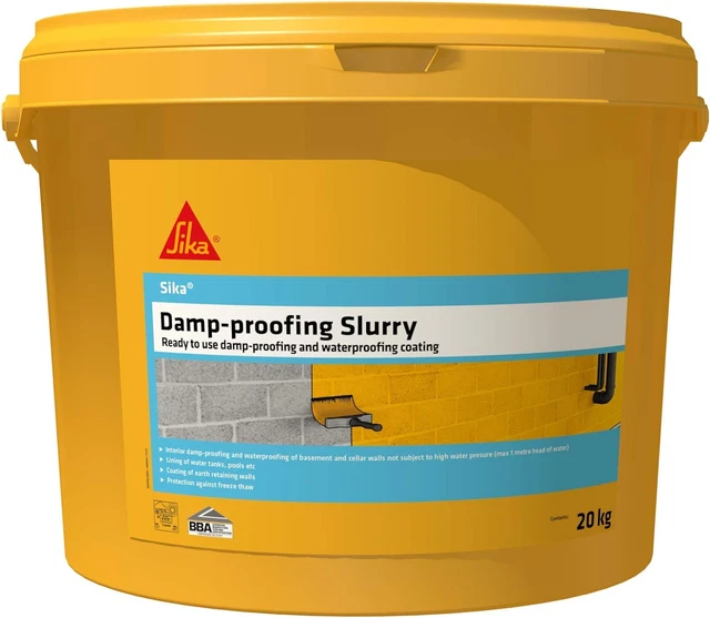 SIKA DAMP PROOFING Slurry, Ready To Use Damp-Proofing and Waterproofing ...