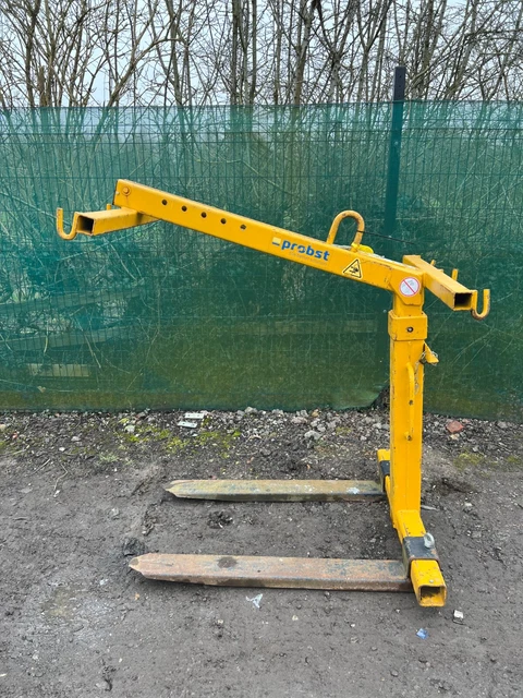PROBST LG20 CRANE Pallet Forks £700+vat 2000kg Lifting Attachment ...