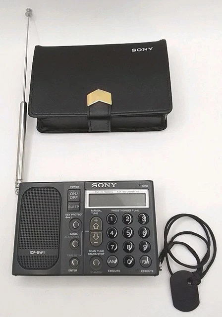 SONY ICF-SW1 FM/AM Multi Band Radio Receiver With Case £42.32 - PicClick UK